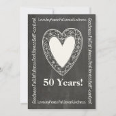 Fruit of the Spirit Chalkboard Anniversary Party Invitation | Zazzle