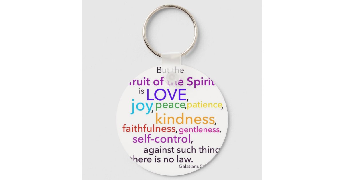Fruit of the Spirit Keychain | Zazzle