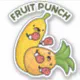 Fruit Punch Funny Drink Pun Sticker | Zazzle