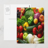 FRUIT & VEGETABLES POSTCARD | Zazzle