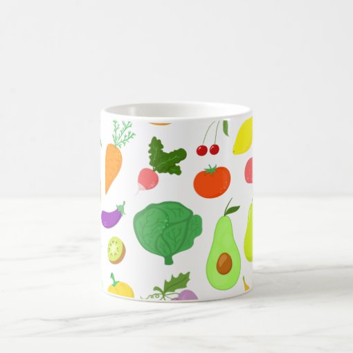 Fruits and Vegetables Mug | Zazzle