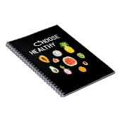 Fruits Food: Choose Healthy Vegan, Vegetarian Notebook | Zazzle