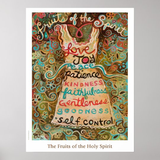 Fruits of the Holy Spirit Classroom Poster | Zazzle.com