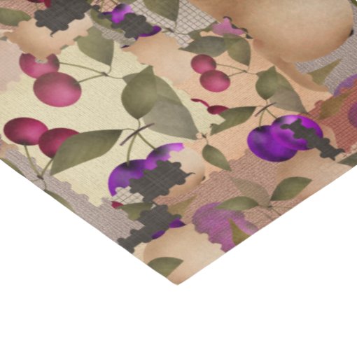 Fruits, patchwork tissue paper | Zazzle