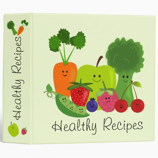 Fruits & Veggies Binder | Zazzle.com