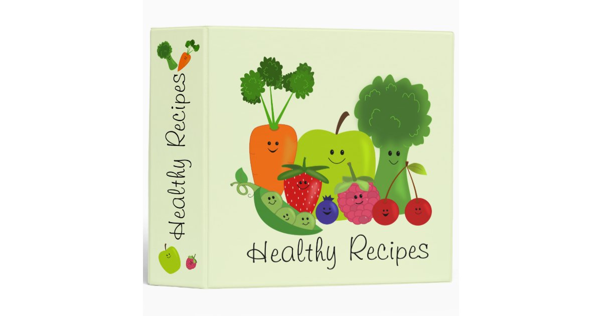 Fruits & Veggies Binder | Zazzle.com
