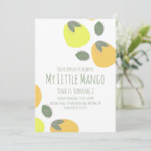 Fruity Little Mango Tropical Invitation | Zazzle