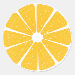 Orange Fruit Stickers | Zazzle
