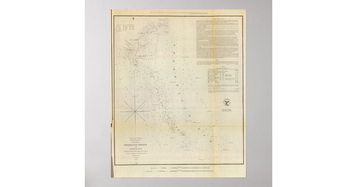 FryingPan Shoals, Cape Fear River Poster | Zazzle