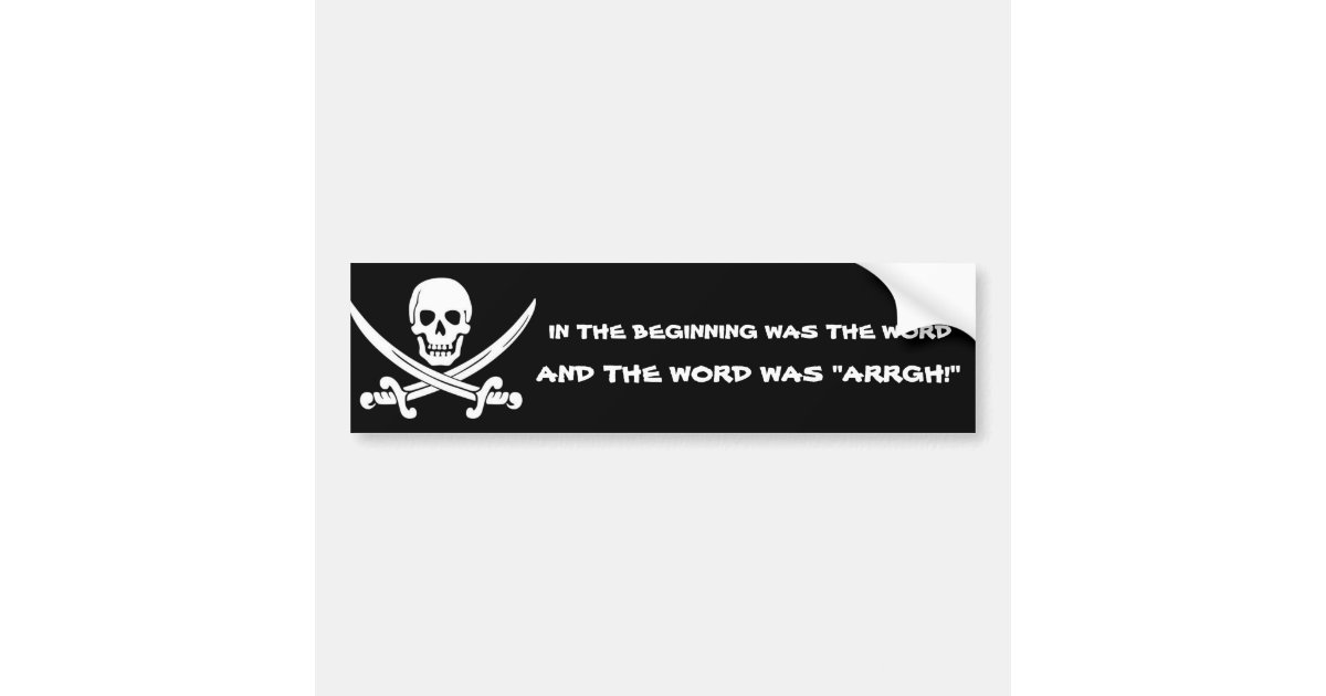 FSM In The Beginning Bumper Sticker | Zazzle