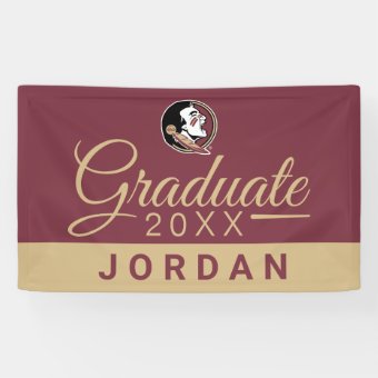 FSU Florida State University Graduation Banner | Zazzle