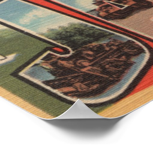 Ft. Jackson, South Carolina - Large Letter Scene Poster | Zazzle