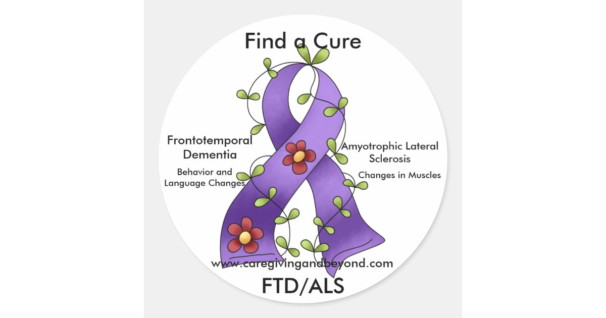 FTD/ALS, Find a Cure Stickers | Zazzle