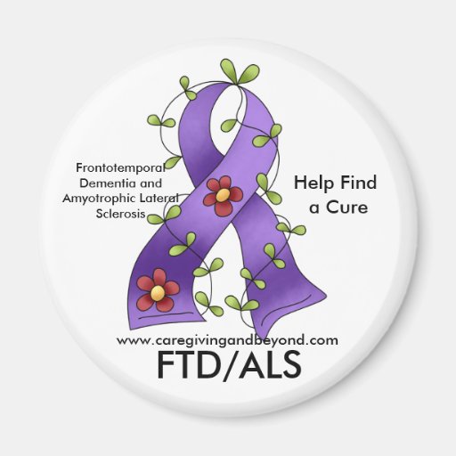 FTD/ALS Purple Ribbon Magnet | Zazzle