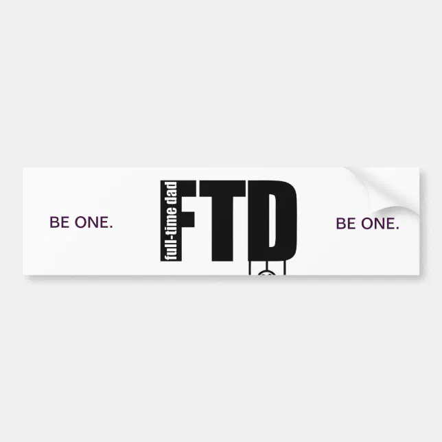 FTD Bumper Sticker | Zazzle
