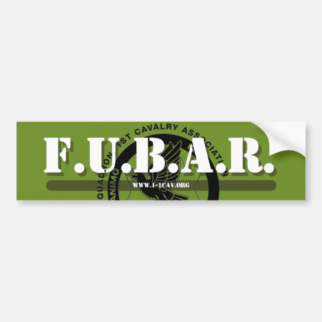 FUBAR bumper sticker | Zazzle