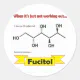 Fucitol Organic molecule Classic Round Sticker | Zazzle