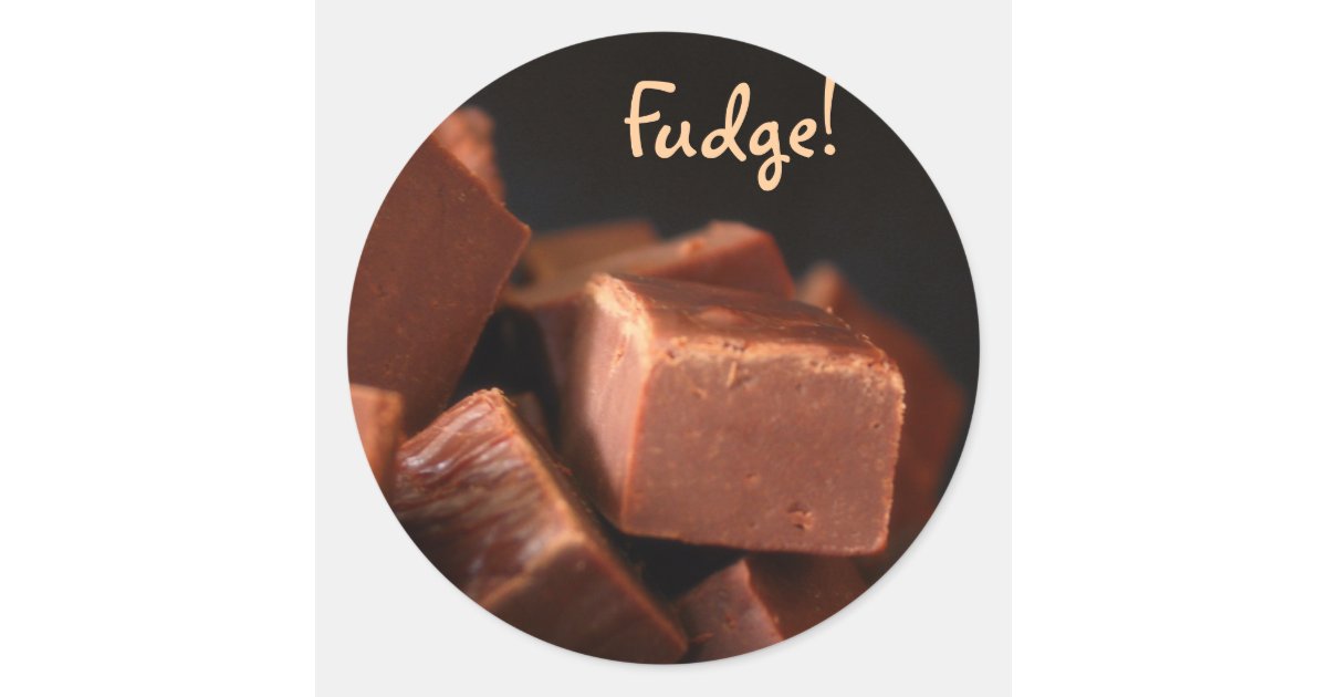 Fudge Sticker | Zazzle