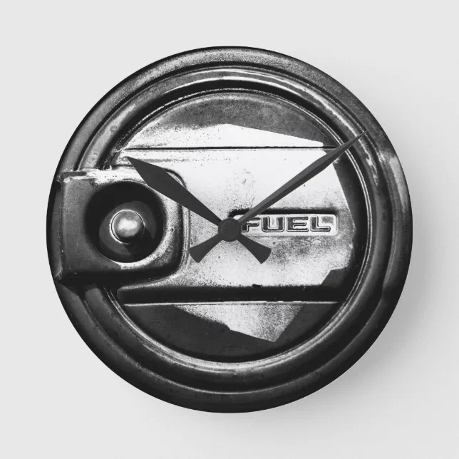 Fuel Tank Cap Round Clock | Zazzle
