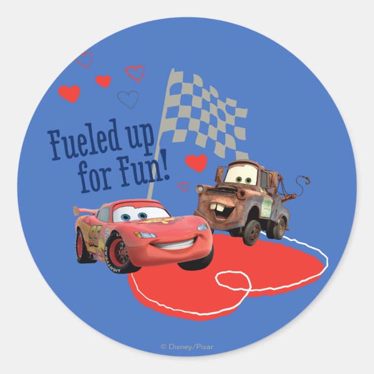 Fueled up for Fun! Classic Round Sticker | Zazzle