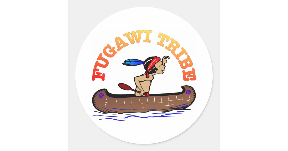 Fugawi Tribe Classic Round Sticker | Zazzle