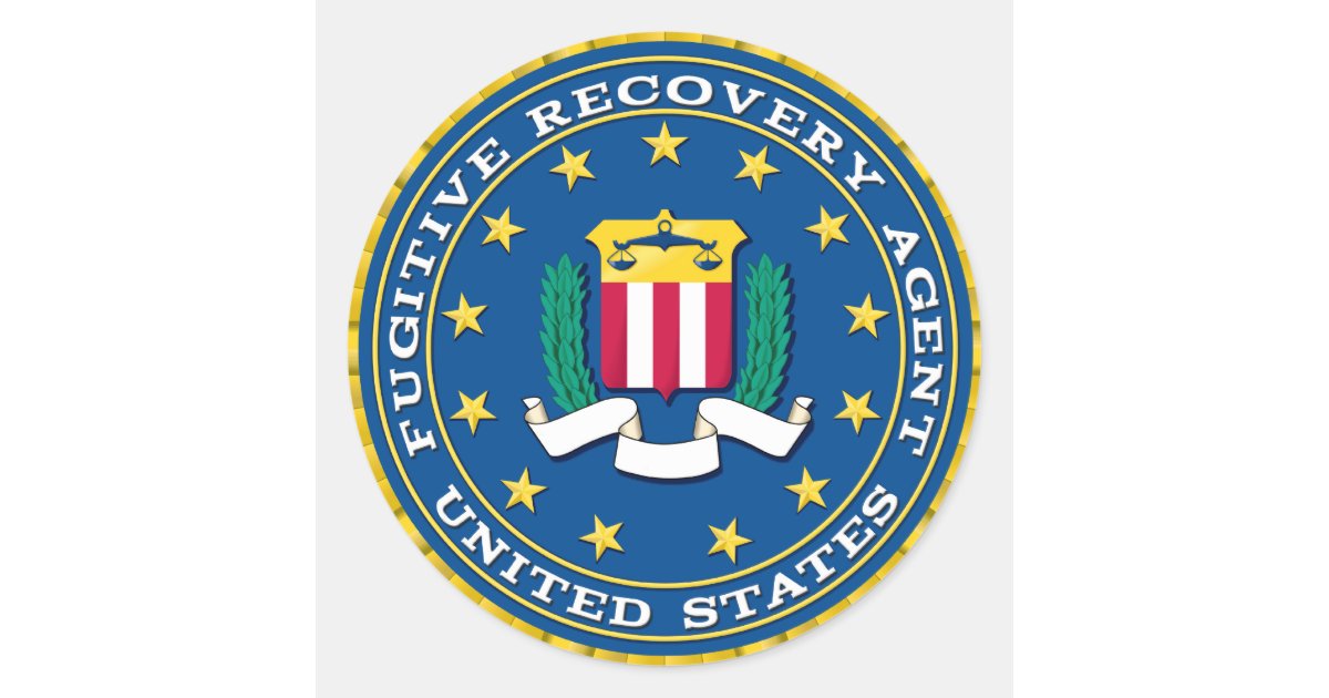 Fugitive Recovery Agent Classic Round Sticker | Zazzle