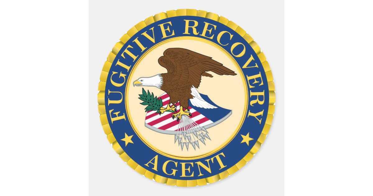 Fugitive Recovery Agent Classic Round Sticker | Zazzle