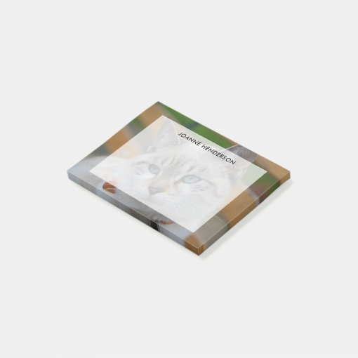 Full custom photo text overlay with name post-it notes | Zazzle