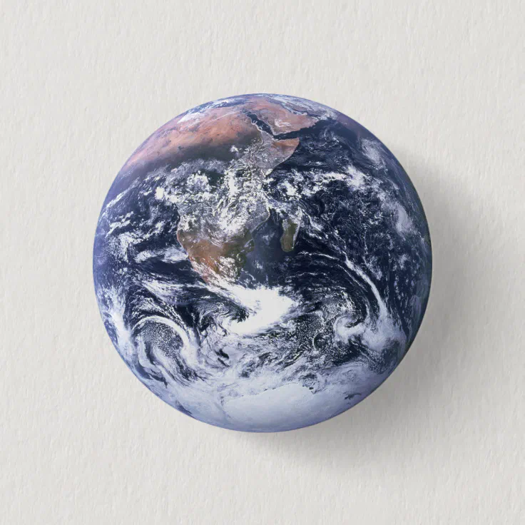 Full Earth Button | Zazzle