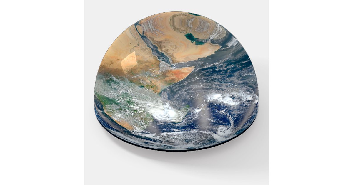 Full Earth Showing The Eastern Hemisphere. Paperweight | Zazzle