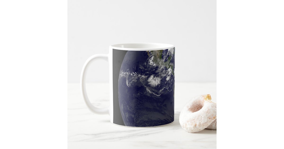 Full Earth Showing Tropical Storms In The Atlantic Coffee Mug | Zazzle