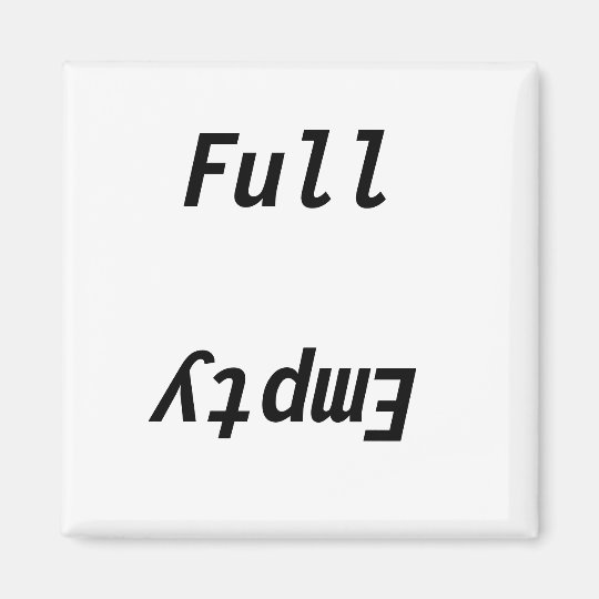 Full Empty refrigerator Magnet | Zazzle.com