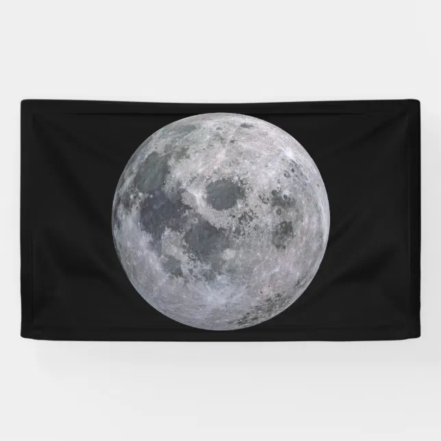 FULL MOON 5’ x 3’ Banner | Zazzle