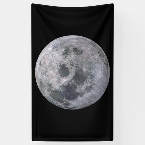 FULL MOON 5’ x 3’ Banner | Zazzle