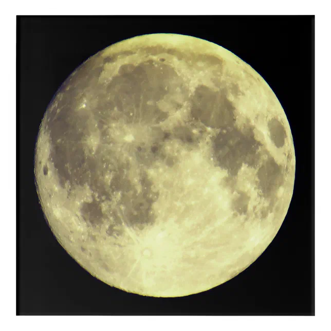 Full Moon Acrylic Print | Zazzle