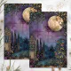 FULL MOON AND GARDEN DECOUPAGE TISSUE PAPER | Zazzle