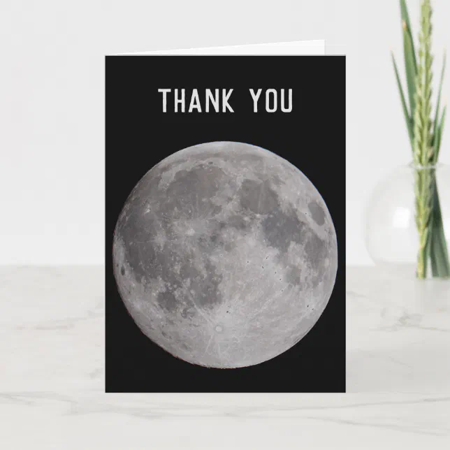 Full Moon Astronomy Theme Card | Zazzle