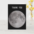 Full Moon Astronomy Theme Thank You Card | Zazzle