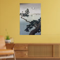Full Moon at Akashi Beach by Tsuchiya Koitsu Poster | Zazzle