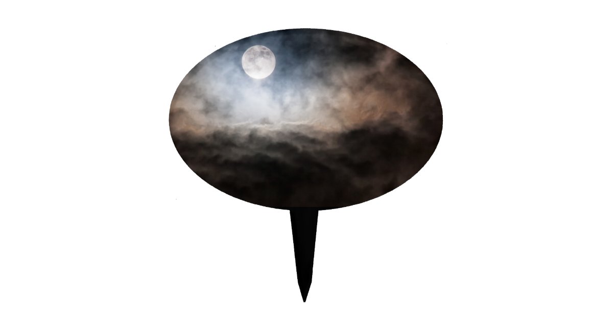 Full moon cake topper | Zazzle