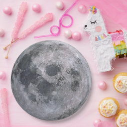 FULL MOON Custom Paper Plates | Zazzle