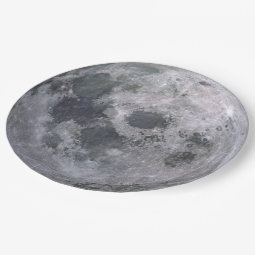 FULL MOON Custom Paper Plates | Zazzle