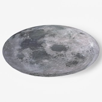 FULL MOON Custom Paper Plates | Zazzle
