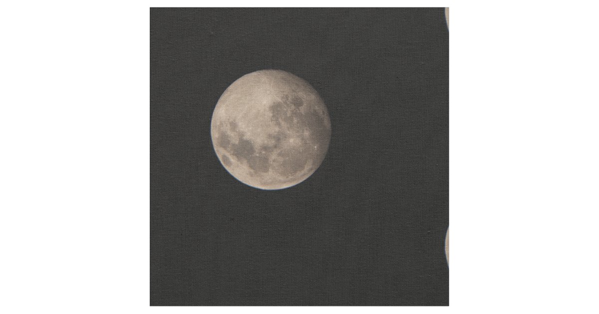 Full Moon Fabric | Zazzle