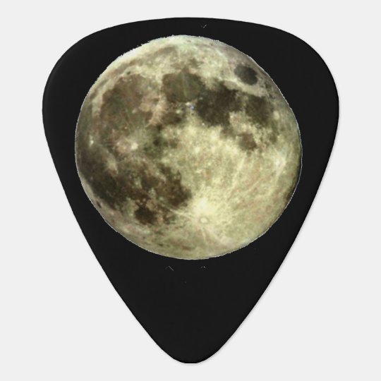 Full Moon Guitar Pick | Zazzle.com