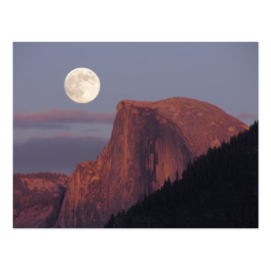 Full Moon Half Dome Postcard | Zazzle.com