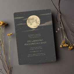 Full Moon Halloween Party Invitation | Zazzle