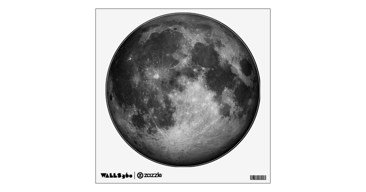 Full Moon Image Wall Decal | Zazzle