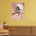 Full Moon in Autumn Fairy Poster | Zazzle