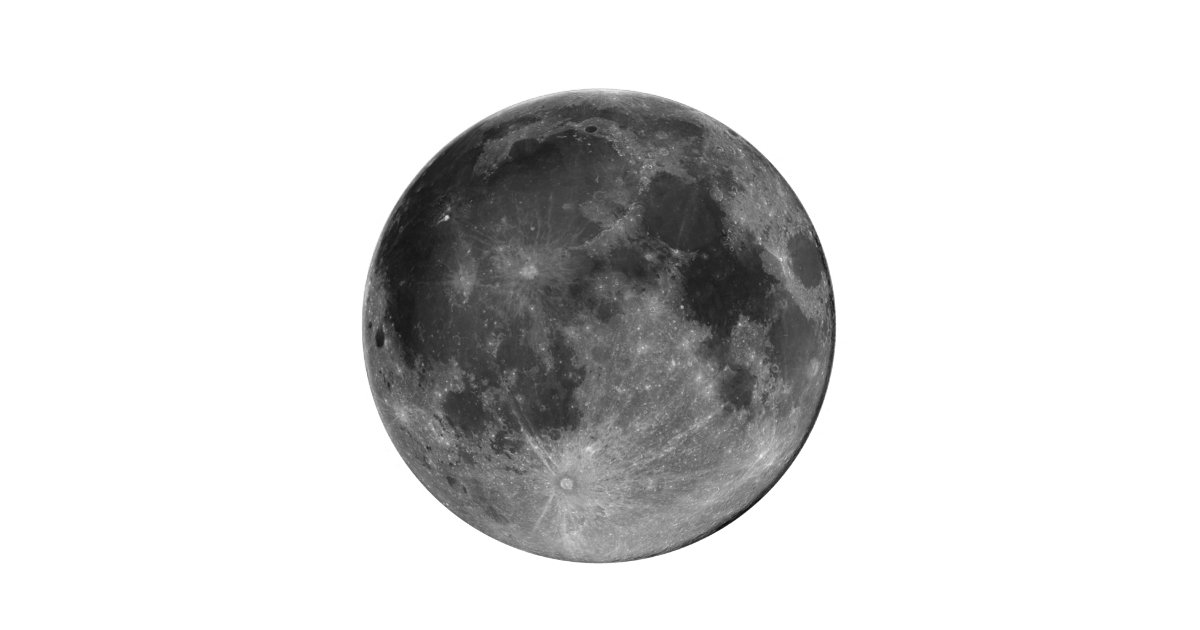 Full Moon in HD Plate | Zazzle